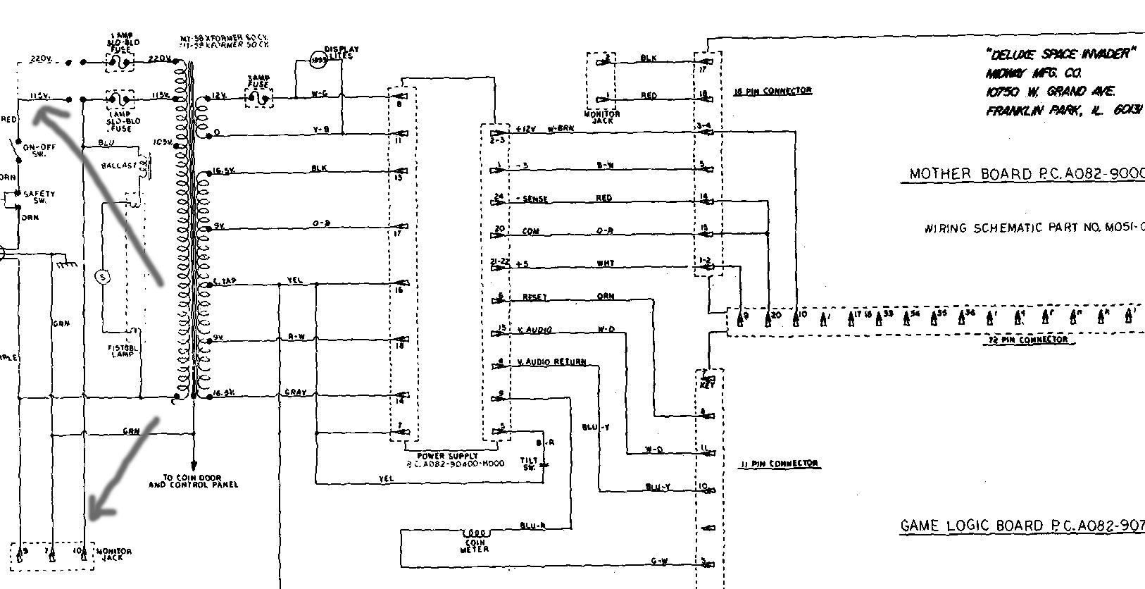 Space Invaders - Using a 19 TV as Monitor | ukVac: UK's Video Arcade ...
