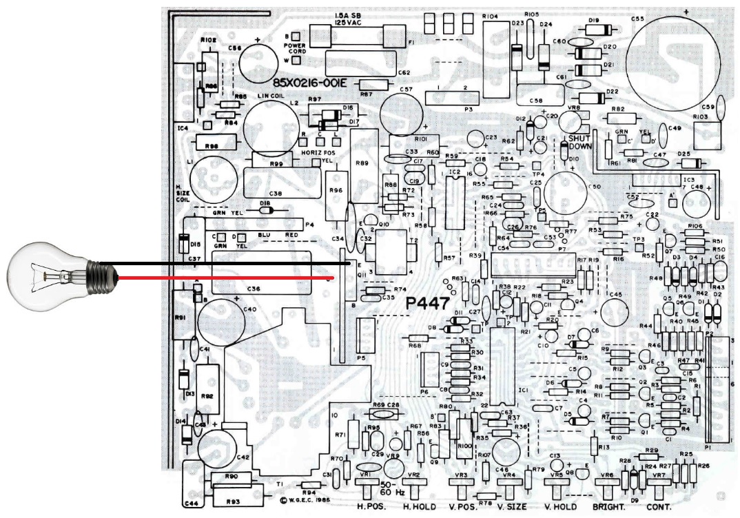 k7000 chassis burnt out R103 after re-cap... | ukVac: UK's Video Arcade ...