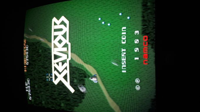 Strange Xevious bootleg pcb graphic error | ukVac: UK's Video Arcade ...