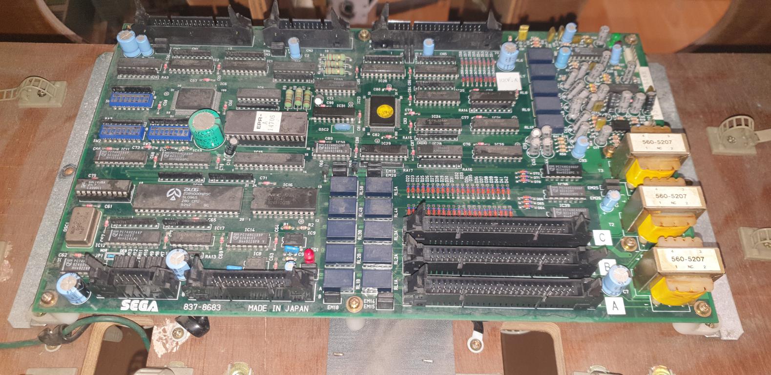 SEGA Megalo 50 Audio wiring | ukVac: UK's Video Arcade Collecting