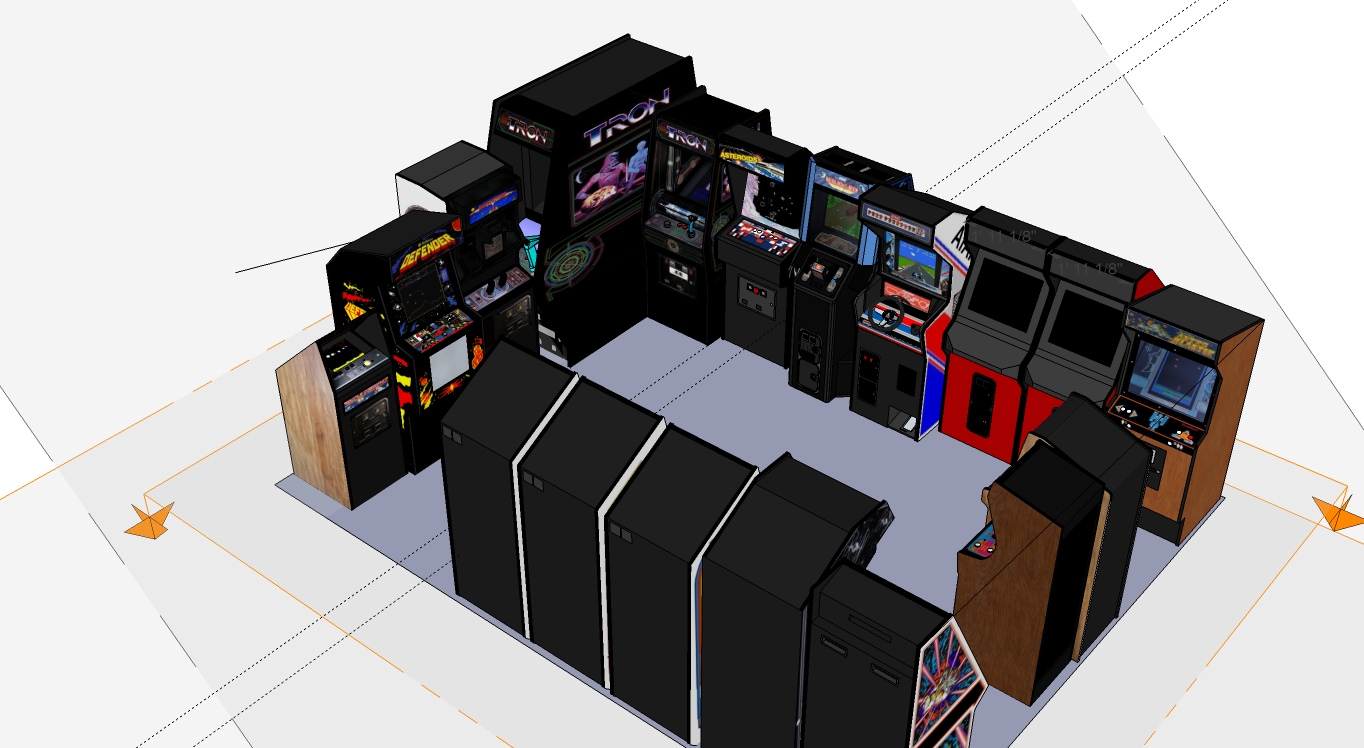 Google Sketchup | ukVac: UK's Video Arcade Collecting