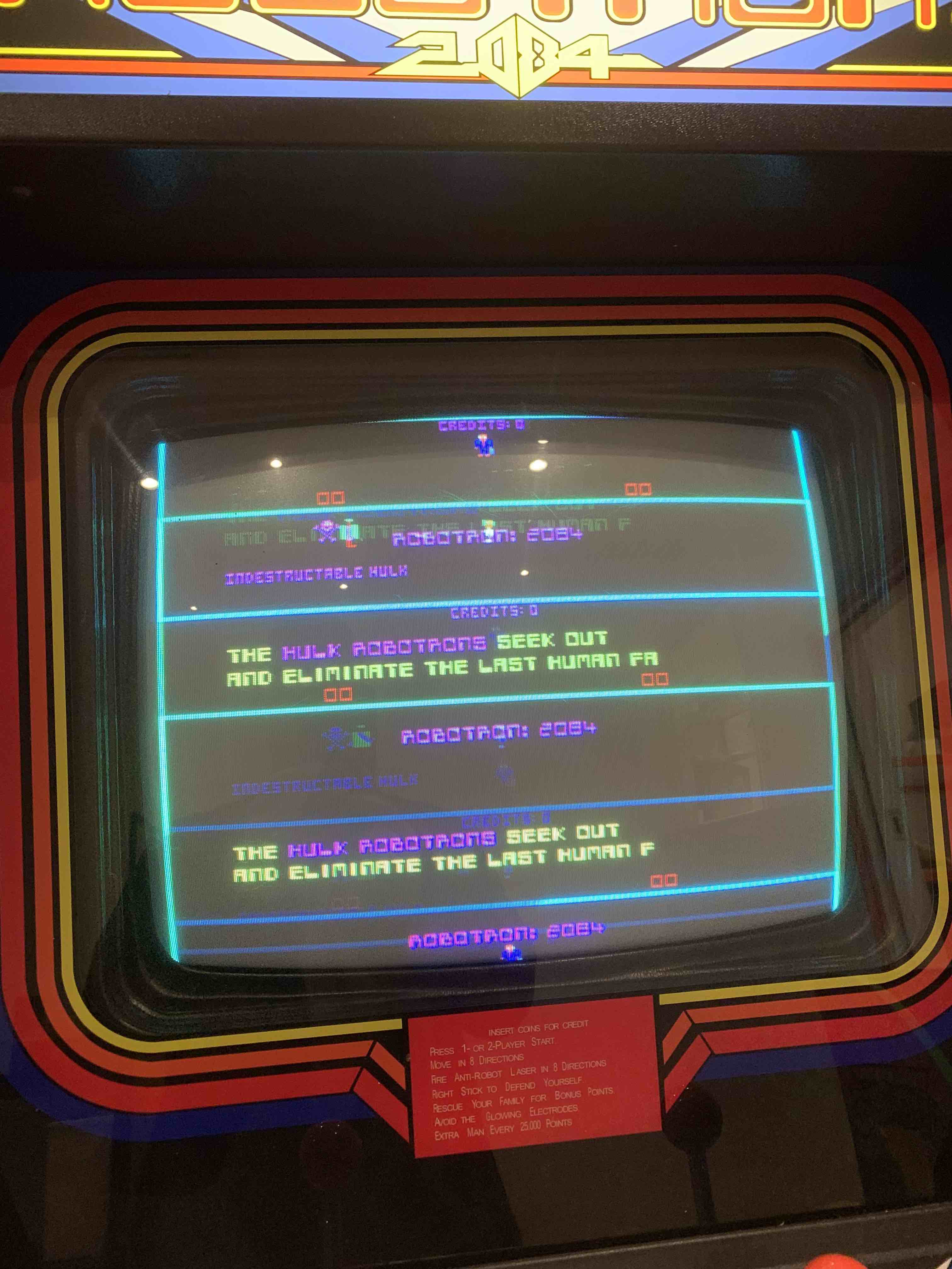 Monitor in robotron | ukVac: UK's Video Arcade Collecting